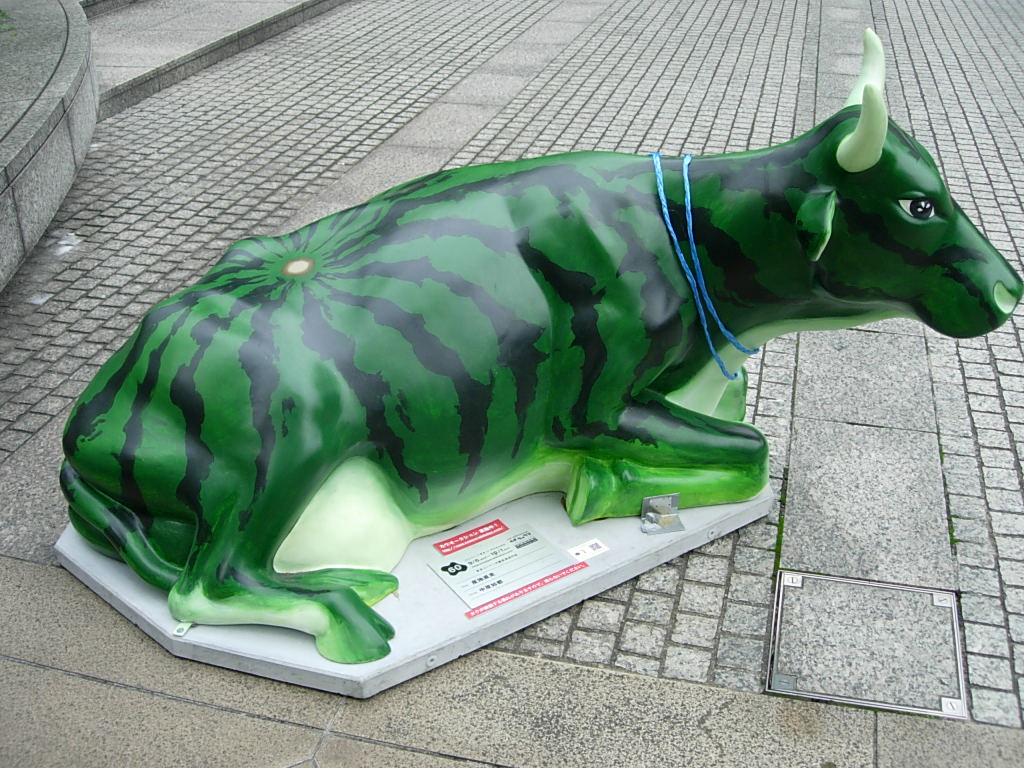 COW PARADE PUTS WATERMELON ON DISPLAY - What About Watermelon?