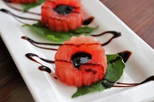 Watermelon Balsamic Cups - What About Watermelon?
